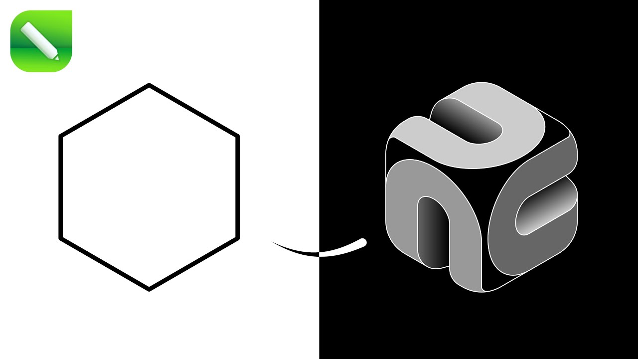 3D Typographic logo design Corel draw Alphabetical Logo Design U ...