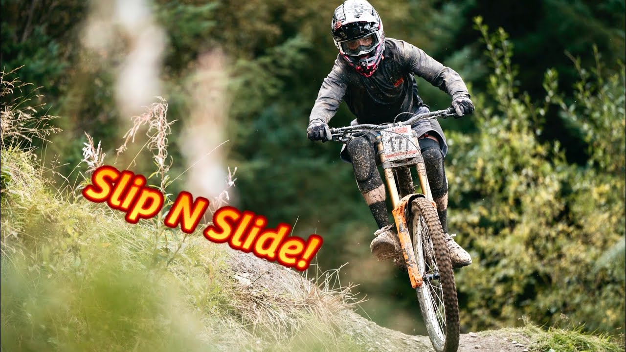 SLIP N SLIDE AT LAST ROUND OF THE NATIONAL DOWNHILL SERIES!! - YouTube