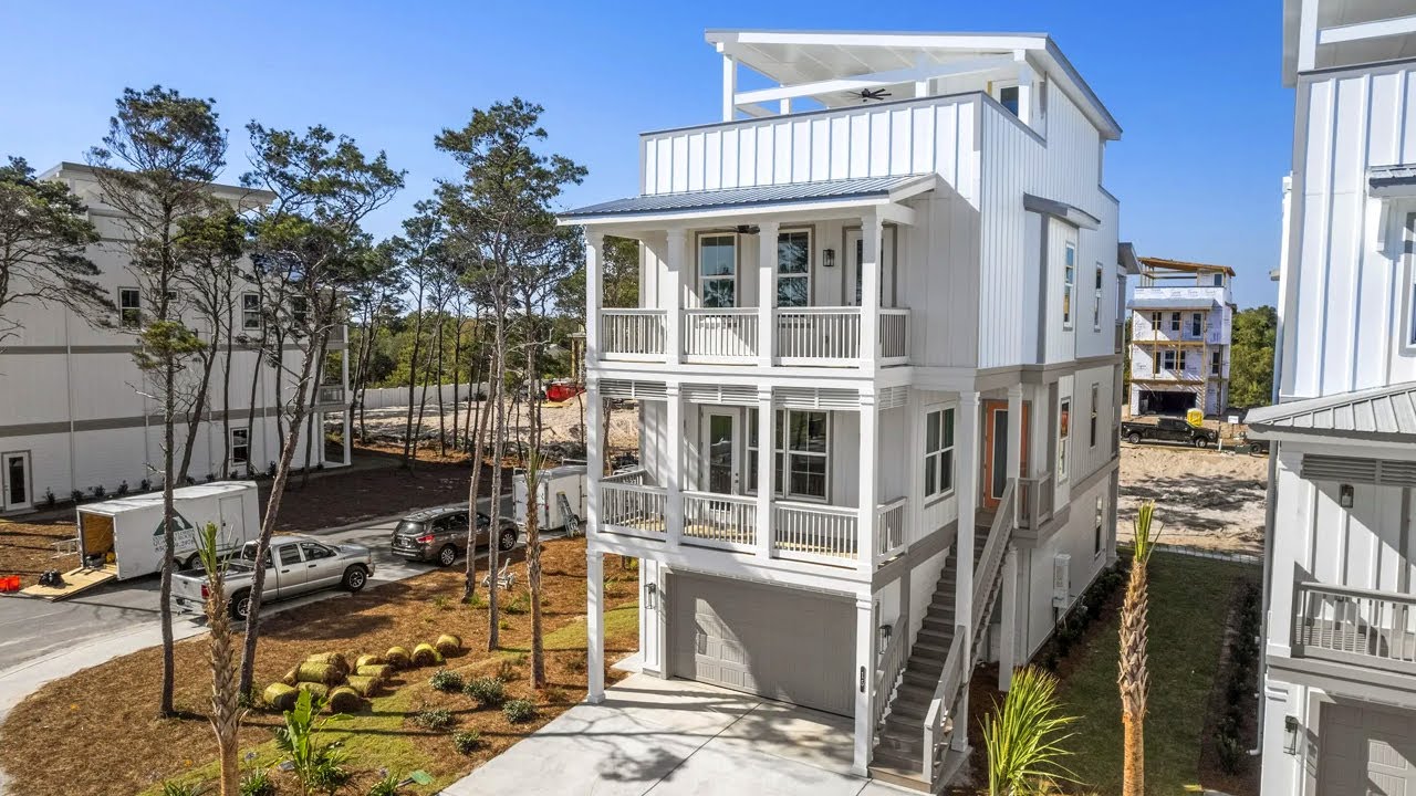 Inlet Beach House Tour - 30A Lifestyle in A Modern Florida Home - YouTube