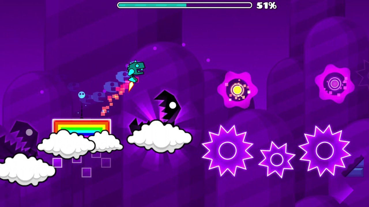 Geometry Dash Geometrical Dominator 100% complete 3-3 coins - YouTube