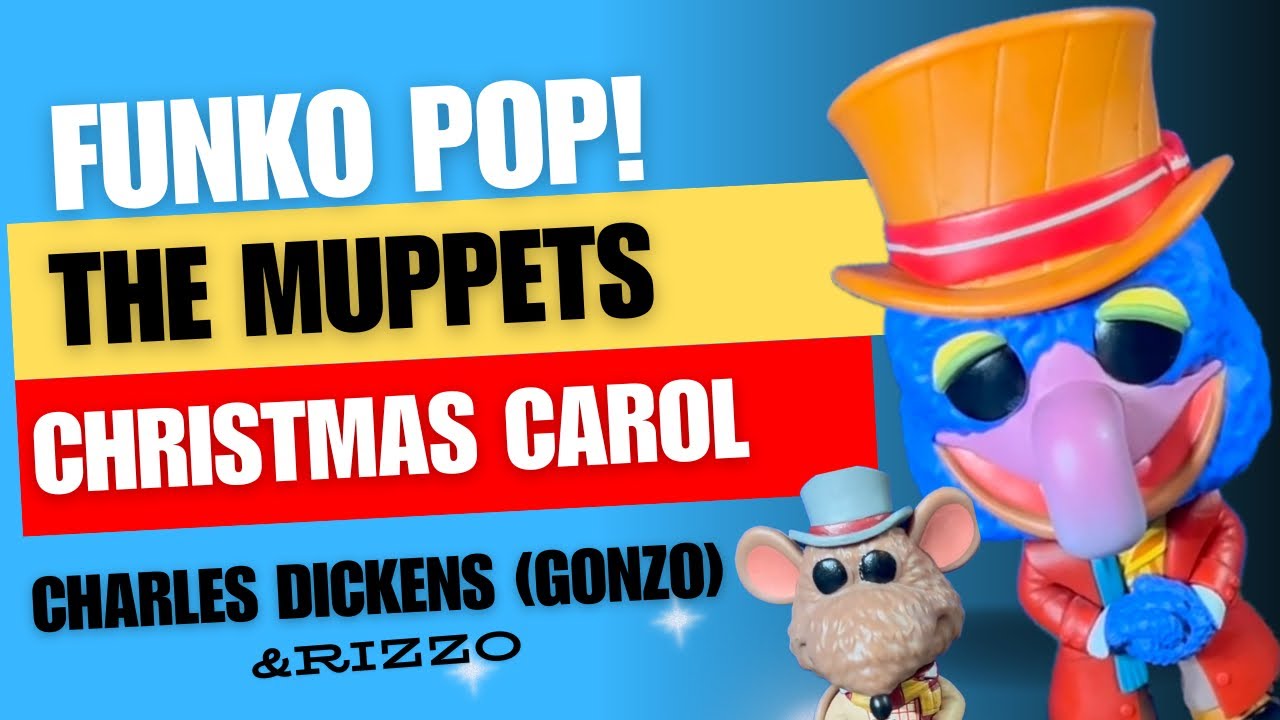 Funko Pop! The Muppet Christmas Carol Gonzo Charles Dickens and Rizzo ...