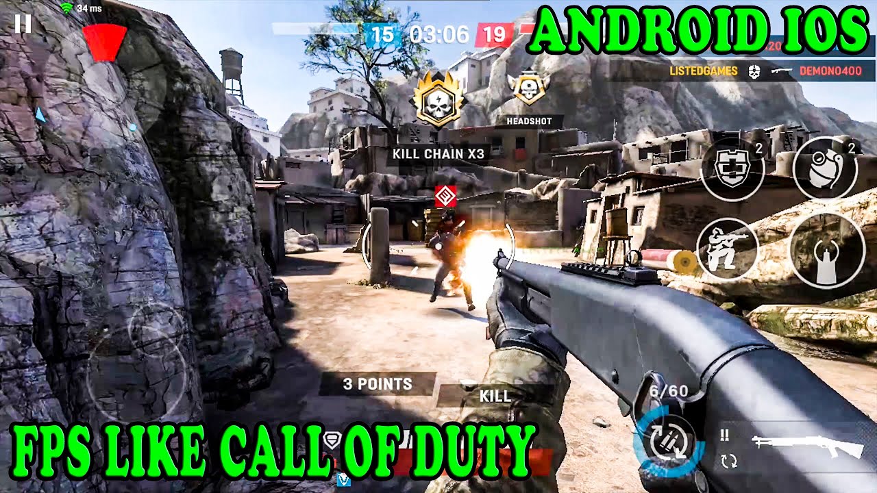 5 FPS Games Like Call Of Duty On Android iOS (FPS Games Like COD) - YouTube