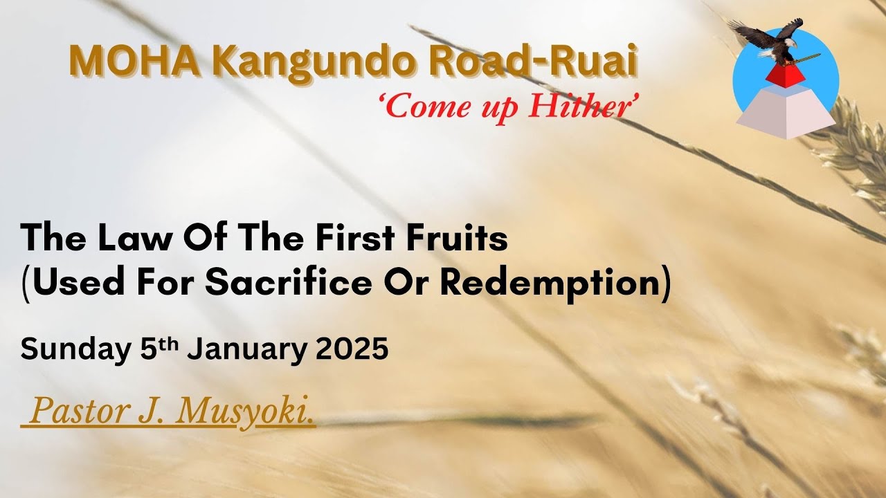 Pastor J. Musyoki | The Law Of The First Fruits(Used For Sacrifice Or ...
