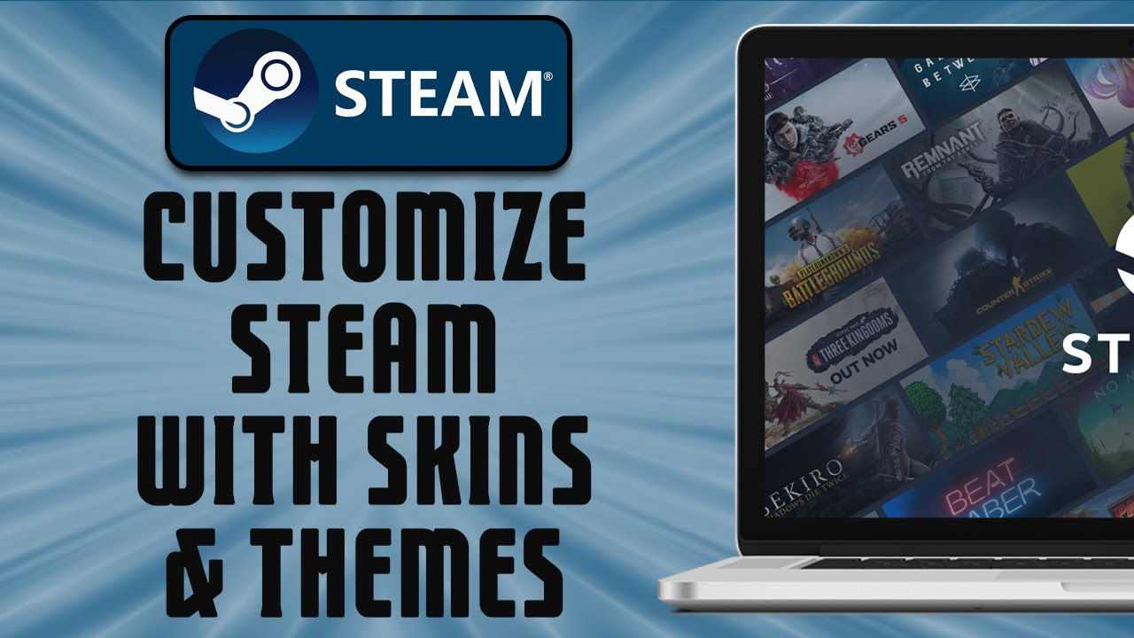 How To Customize Steam With Skins & Themes (easy) - YouTube