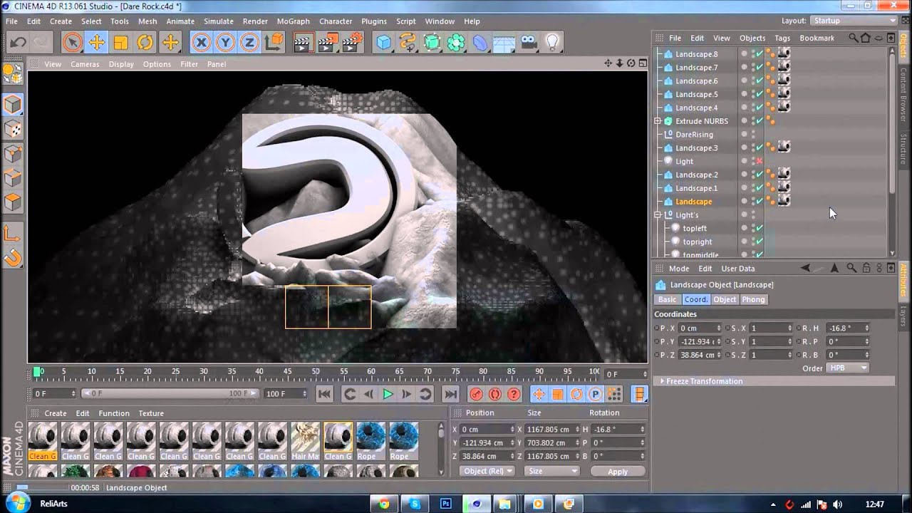 How to create a 3D Logo in Cinema 4D - YouTube