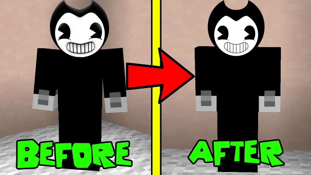 BENDY VS MINECRAFT - BENDY HACKS MINECRAFT AND MAKES IT 2D! - BENDY AND ...