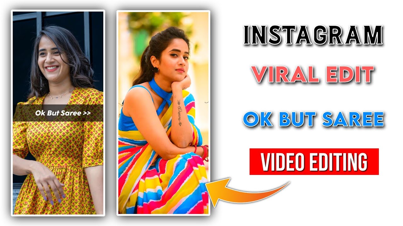 Ok But Saree Reels Status Video Editing |Alight Motion |Trending Reels Video Editing Tutorial ...