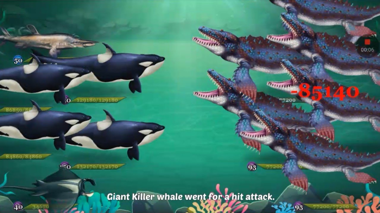 Level 93 Volcano Mosasaurus in Dino Water World - YouTube