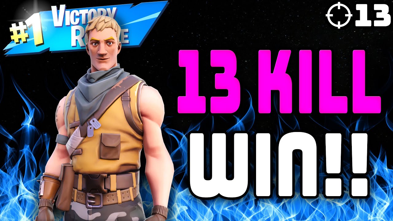 13 Kill Win Solo Round - Fortnite Battle Royale - YouTube