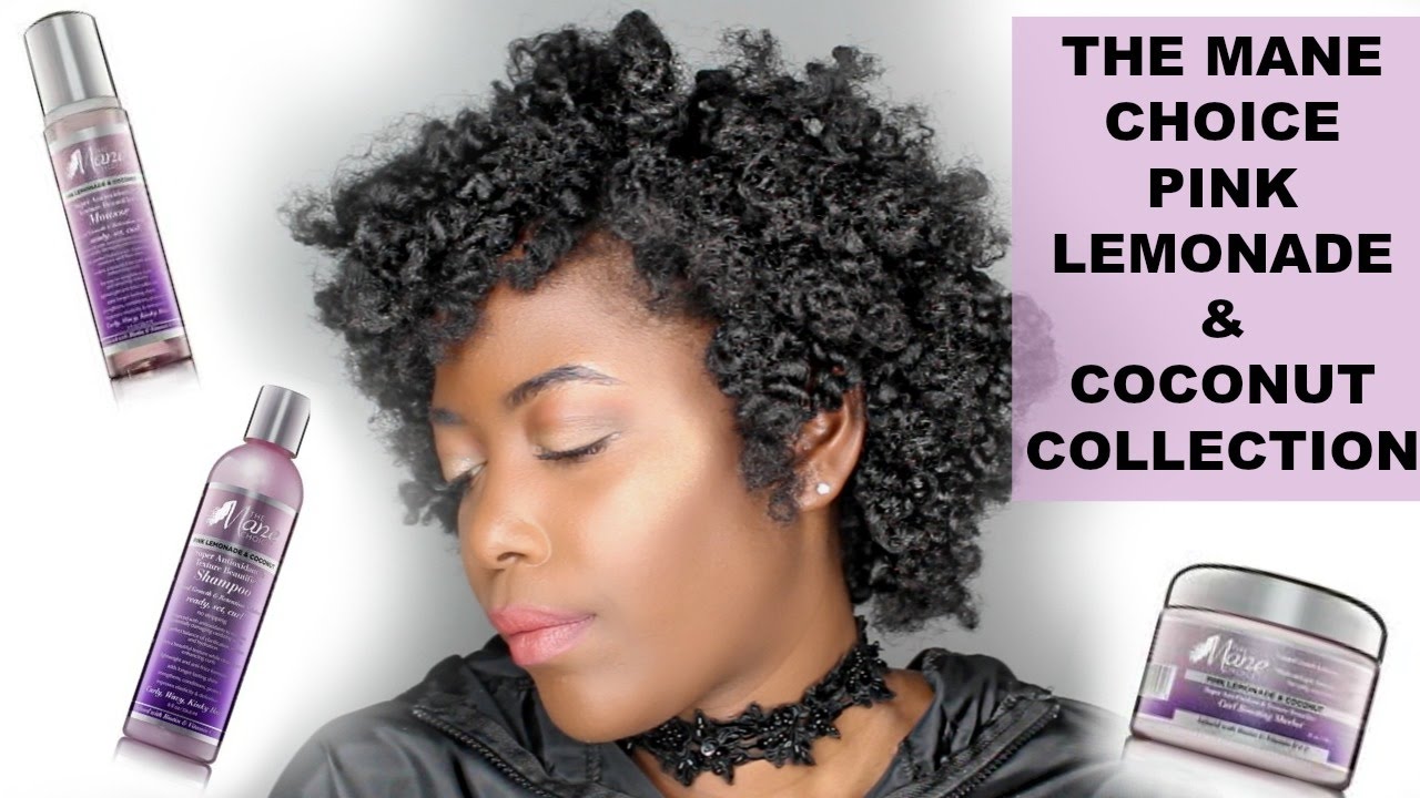 MANE CHOICE PINK LEMONADE DEMO BANTU KNOT OUT ON 4C HAIR - YouTube