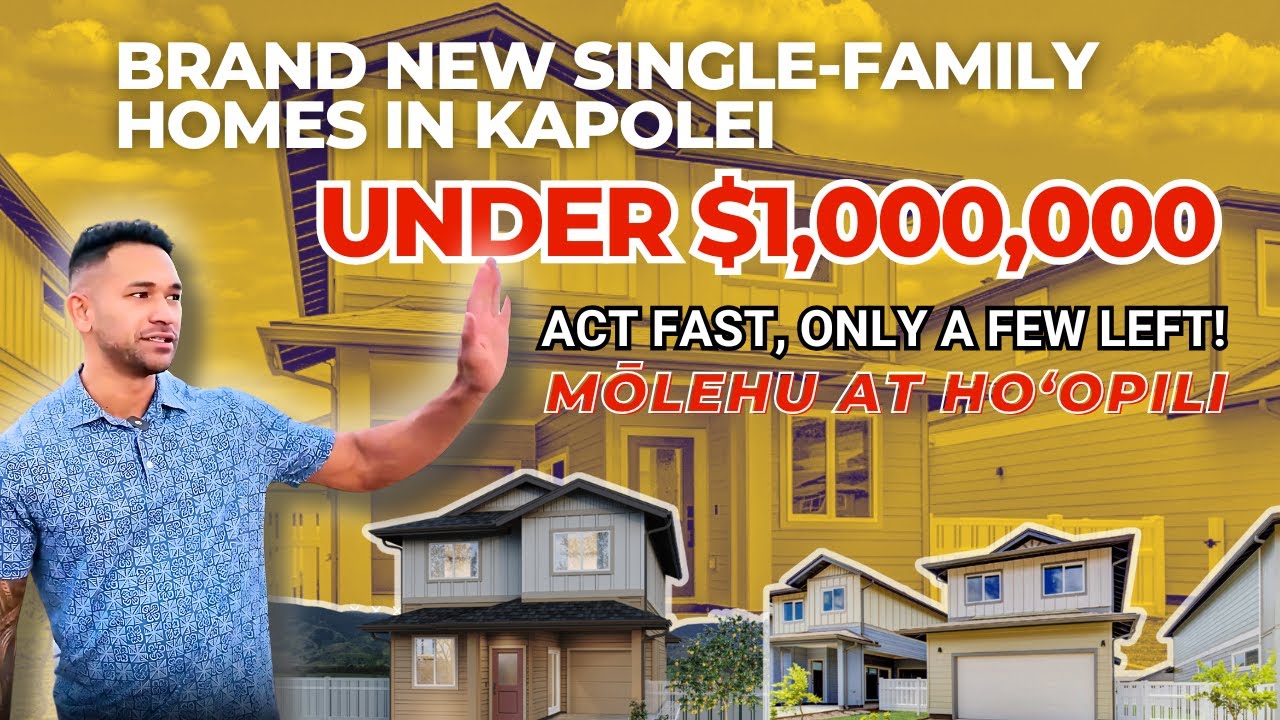 Last Chance to Own a Brand New Home in Hoopili for Under $1M! - YouTube