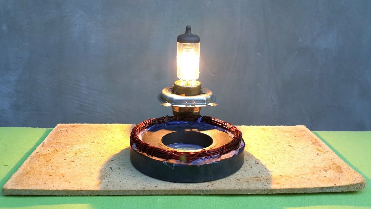 Free energy light bulb using magnet - YouTube