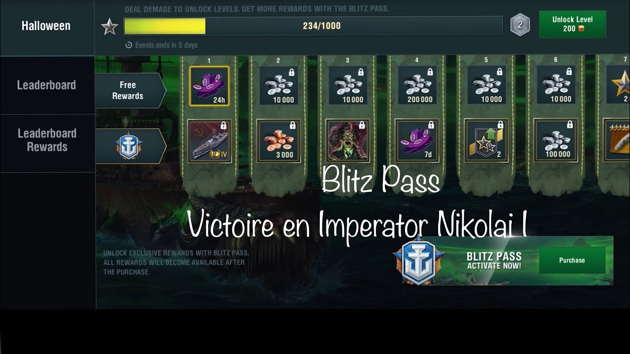 WoW Blitz - Blitz Pass - Gain et Victoire en Imperator Nikolai I ...