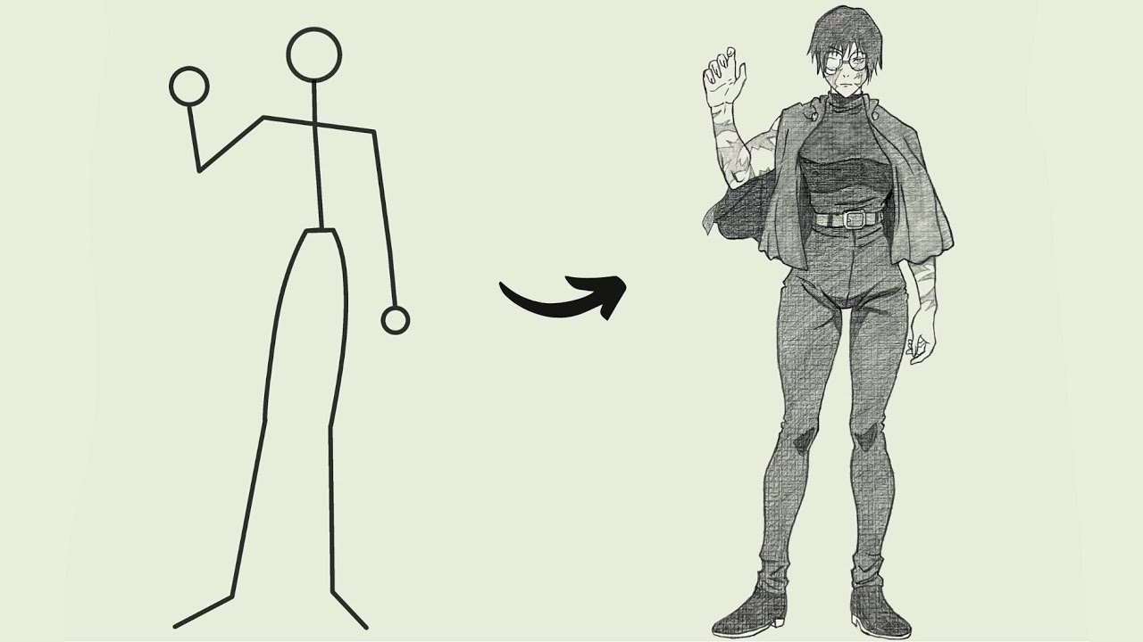 How to Draw Maki Zenin Full Body | Easy Step by Step | Jujutsu Kaisen 3 ...