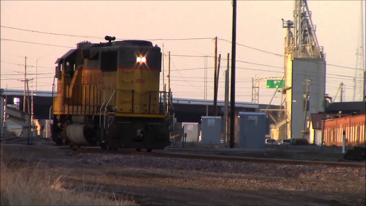 A single Union Pacific GP38-2 long-hood forward makes it way into ...