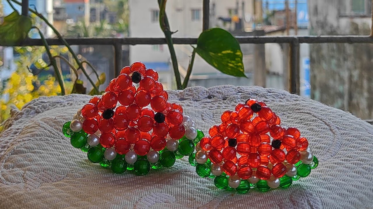🍉putir tormuj|| beads watermelon||🍉🍉||putir kaj - YouTube