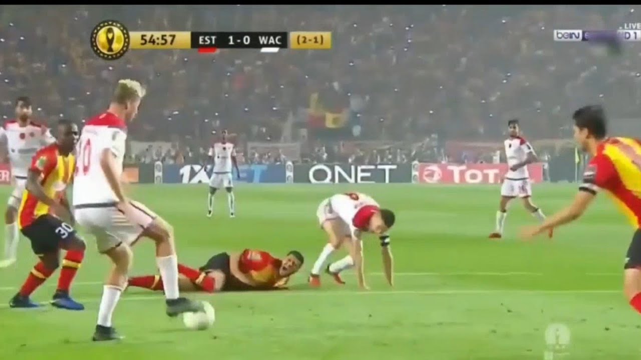 اللحظات الاخيرة من مباراة الوداد البيضاوي ضد الترجي التونسي Wac vs Est ...
