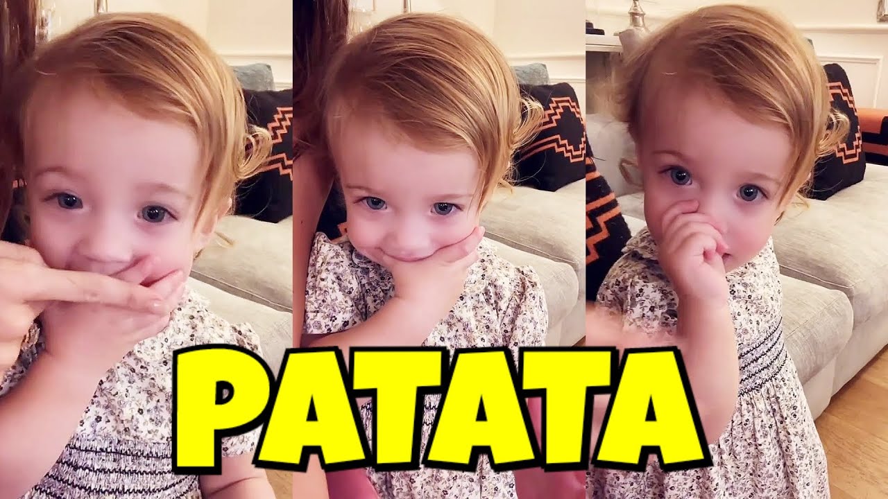 Belen Rodriguez Gioca con Luna Marì chi è la più bella Patata bellissime - YouTube