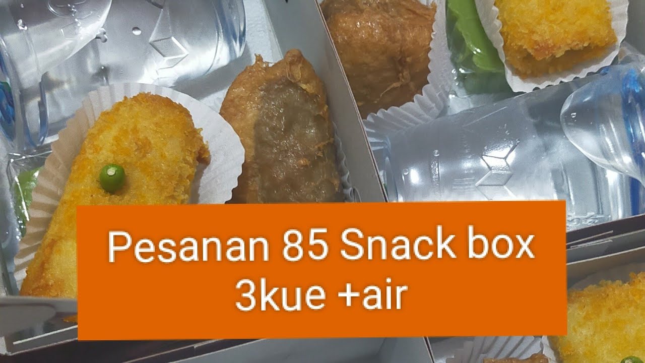 Penanganan 85 snackbox dengan 3 kue dan air - YouTube