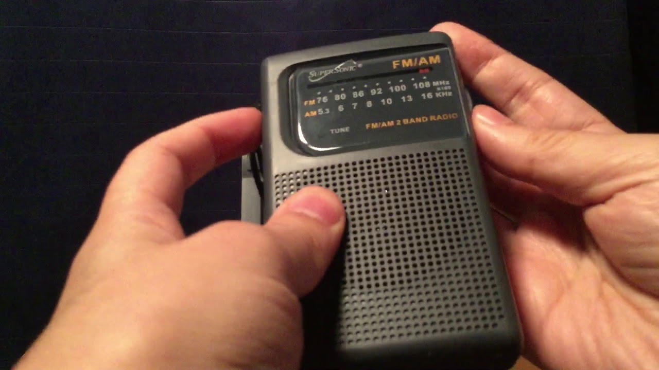 Supersonic SC-1105 AM/FM Portable Radio - YouTube