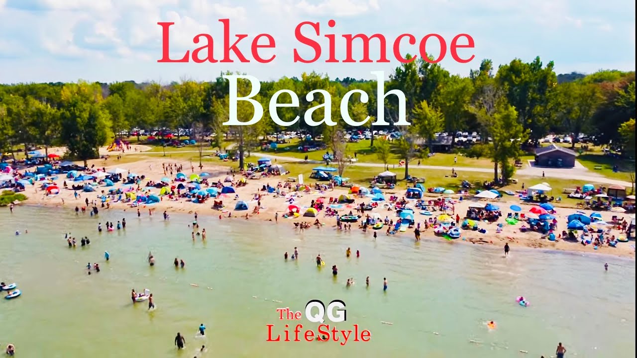 Lake Simcoe Beach -4k Spectacular Drone View! #lakesimcoe # ...