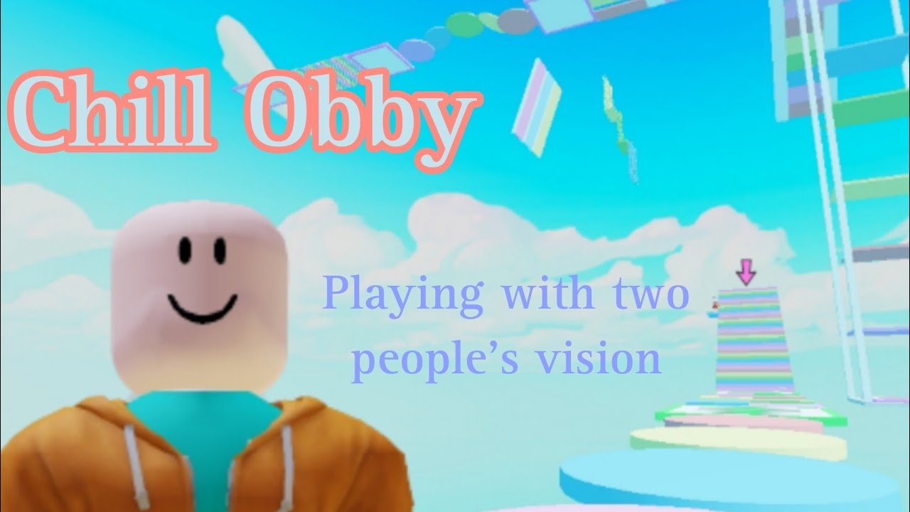 Relaxing With Roblox | Playing pastel Chill Obby In Two People's Vision ...