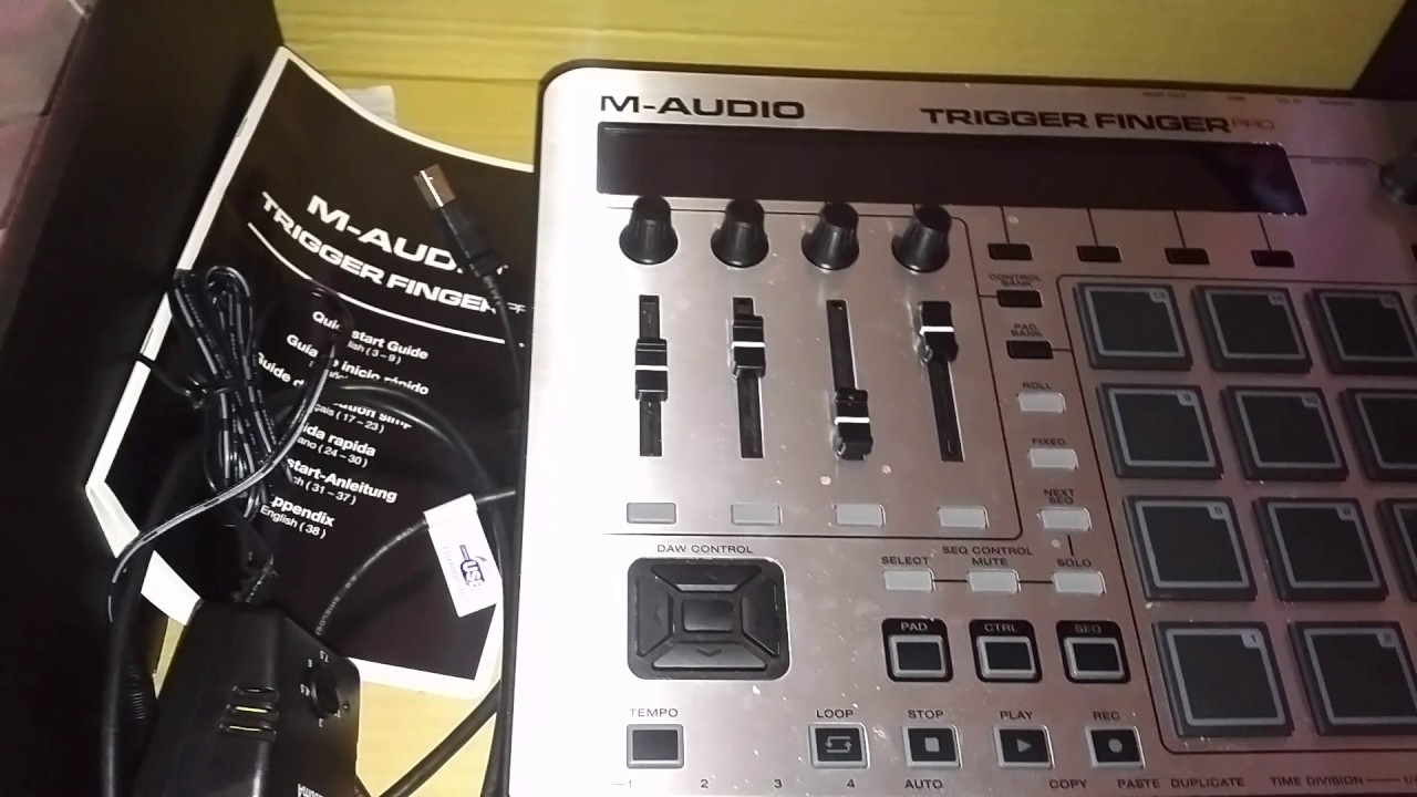 Unboxing of M-Audio Trigger Finger Pro - YouTube