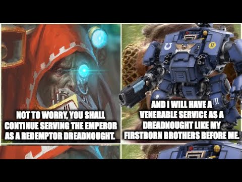 Dreadnought Drawbacks | Warhammer 40k meme dub - YouTube