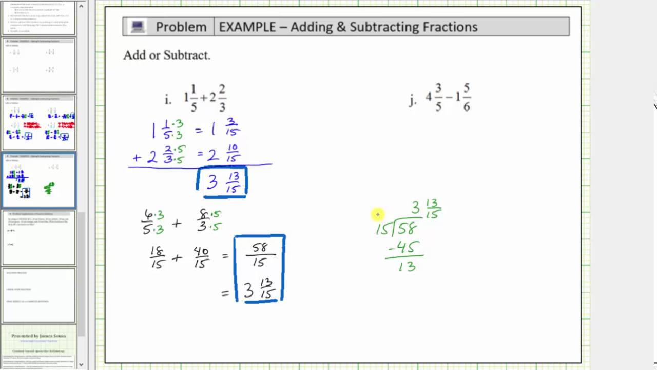 Determine The Sum And Difference Of Mixed Numbers Using Formal Rules Determine The Sum And Difference Of Mixed Numbers Using Formal Rules