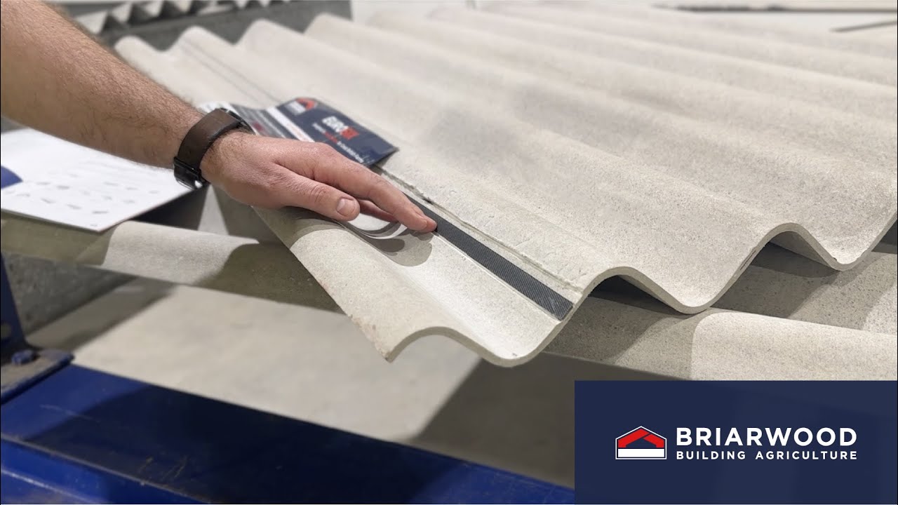 Showing reinforcement strips in Briarwood EUROSIX fibre cement sheets ...