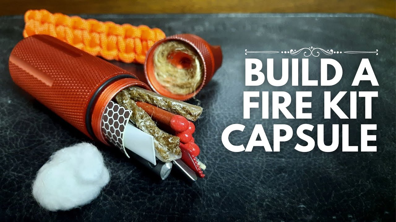 Emergency Fire Kit Capsule for Hiking & Bushcraft - YouTube