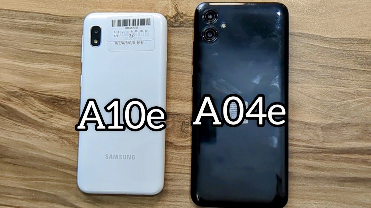 Samsung Galaxy A04e vs Samsung Galaxy A10e - YouTube