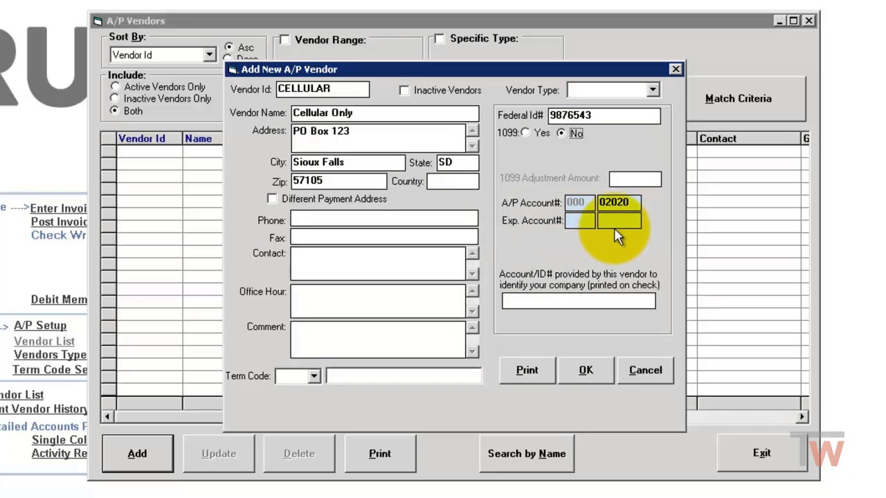 Setting Up Vendors - YouTube