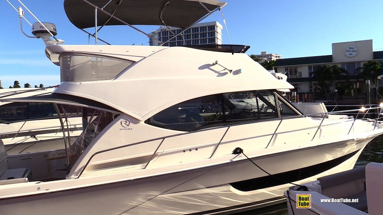 2020 Riviera 39 Open Flybridge Luxury Yacht - Walkaround Tour - 2019 ...