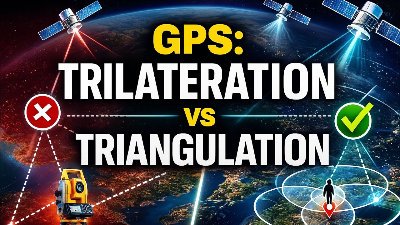 How GPS Calculates Your Position | Trilateration Explained - YouTube