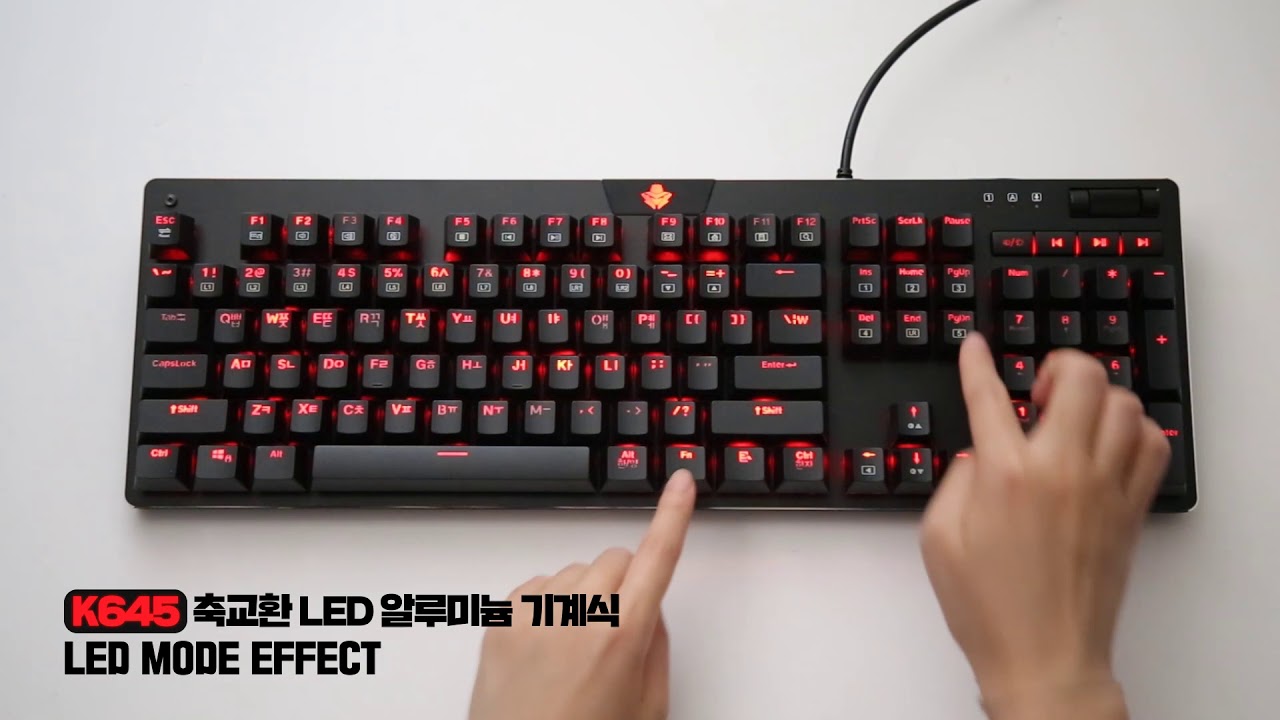 k645 LED MODE - YouTube