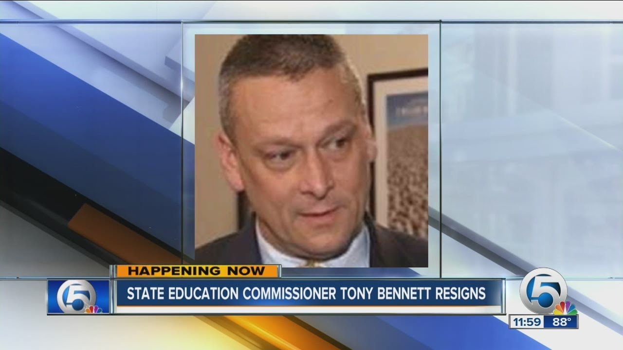 Tony Bennett, Florida State Education Commissioner, resigns - YouTube