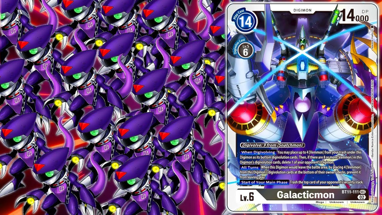 1st Place Galacticmon Deck! • Digimon TCG BT12 - YouTube
