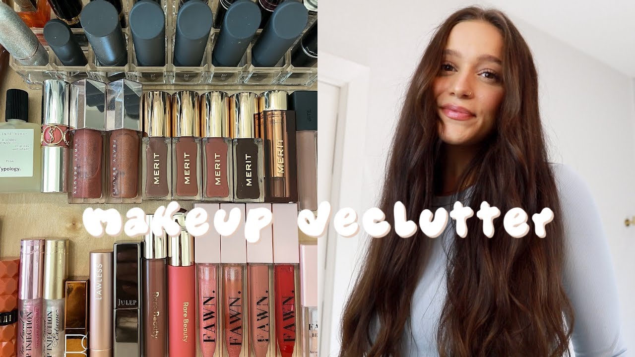 Decluttering my Makeup collection! part 2 // lip products & eyeshadows - YouTube