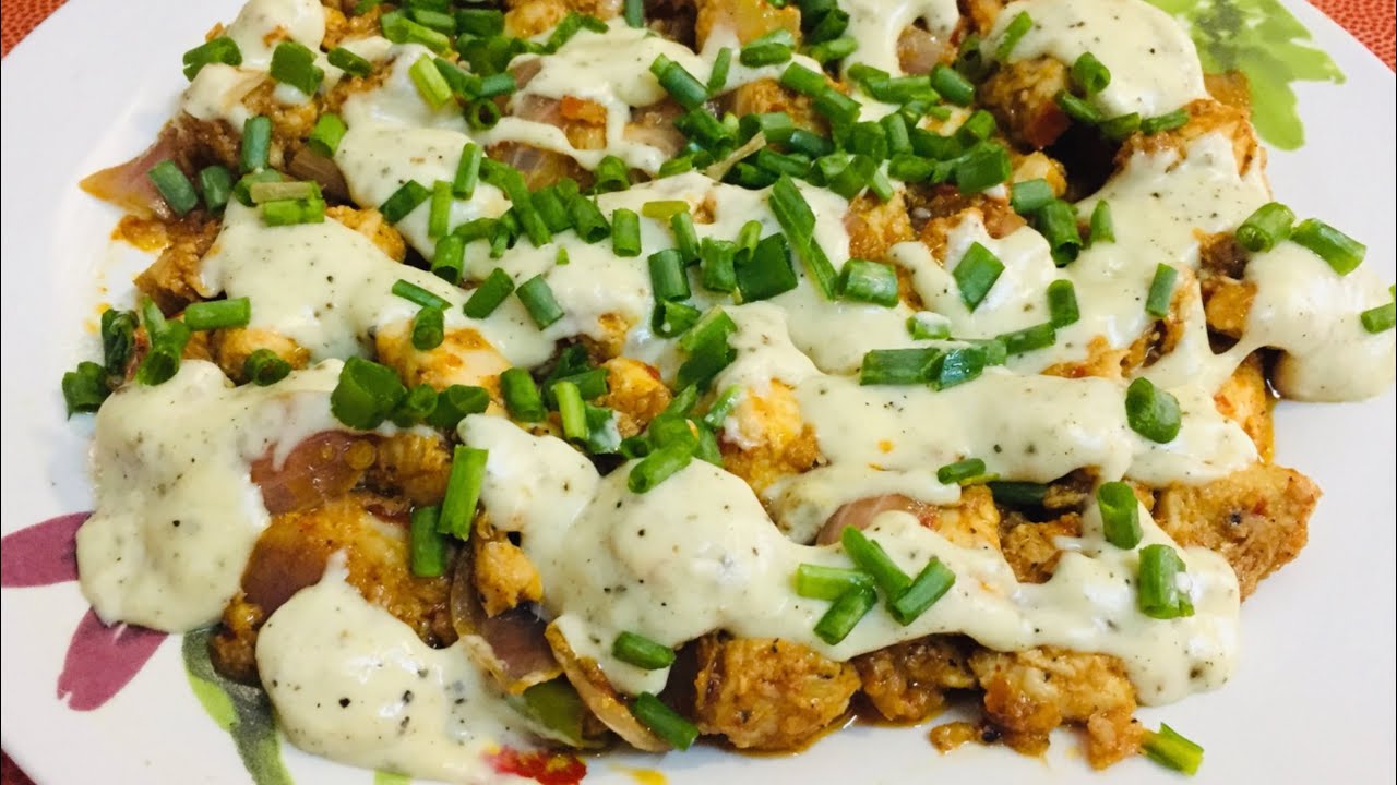Hot & Spicy Garlic Chicken With Creamy Sauce By TastyCookings.com ...