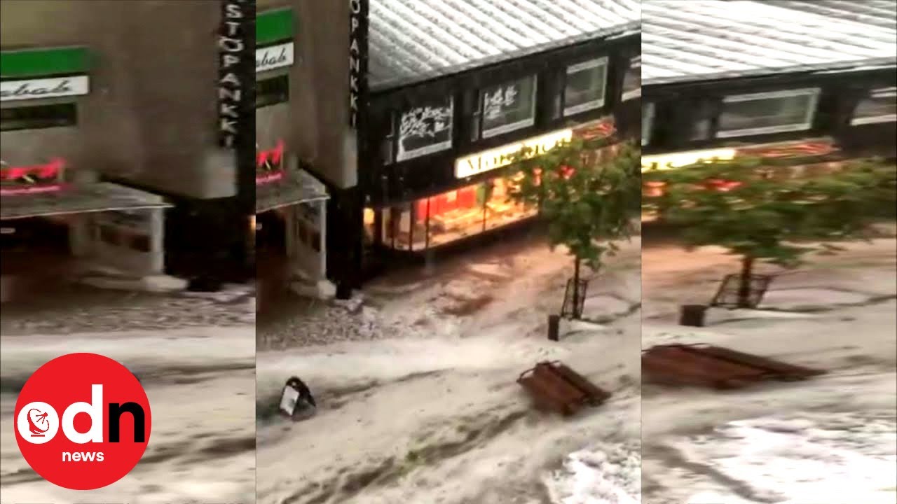 Powerful hailstorm brings winter to Finland as record heatwave strikes ...