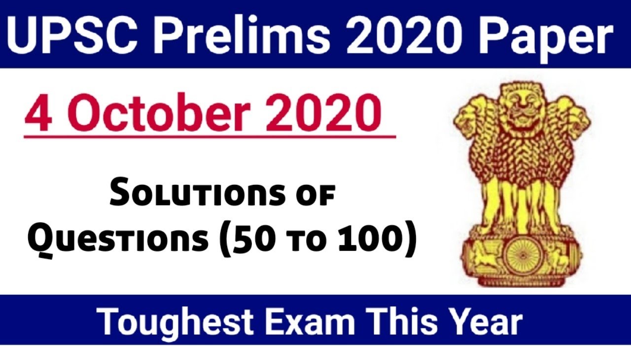 UPSC Prelims 2020 Question Paper Analysis With Answer Key upsc-prelims-2020-question-paper-analysis-with-answer-key