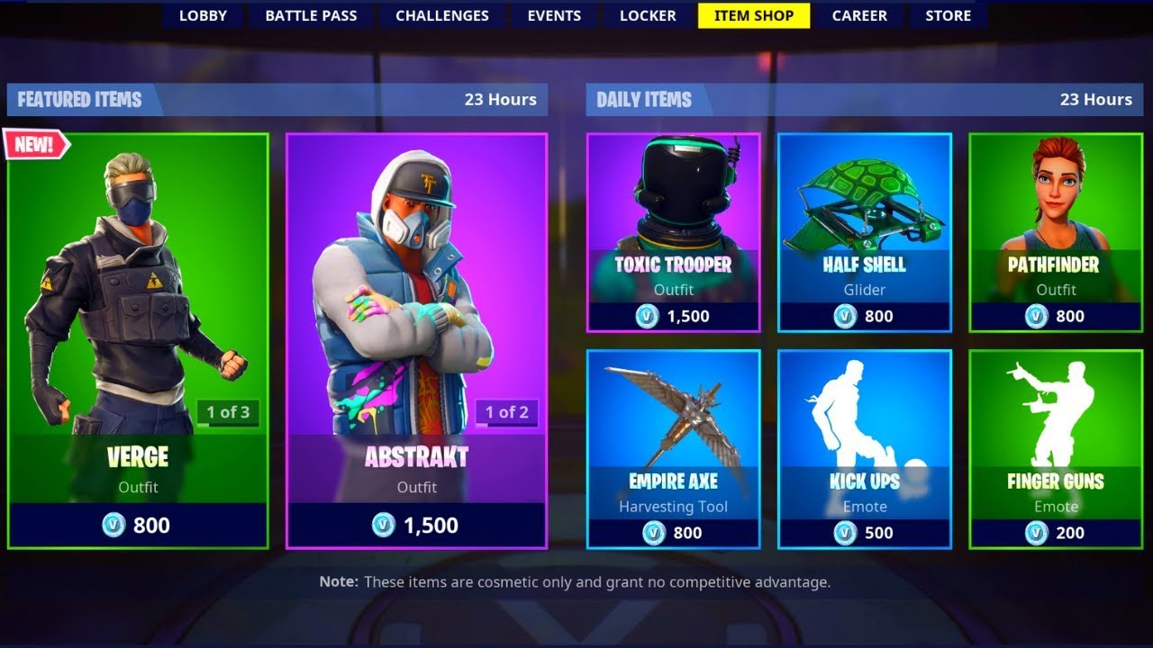 Fortnite Item Shop - Today January 16th 2019 - New Verge Skin - YouTube
