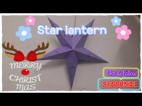 How to make easy paper Star Lantern for Diwali/ Christmas/New year/Diy ...