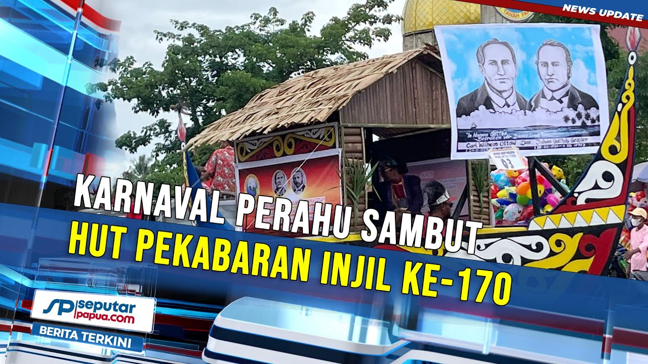 Karnaval Perahu Sambut HUT Pekabaran Injil ke-170 - YouTube