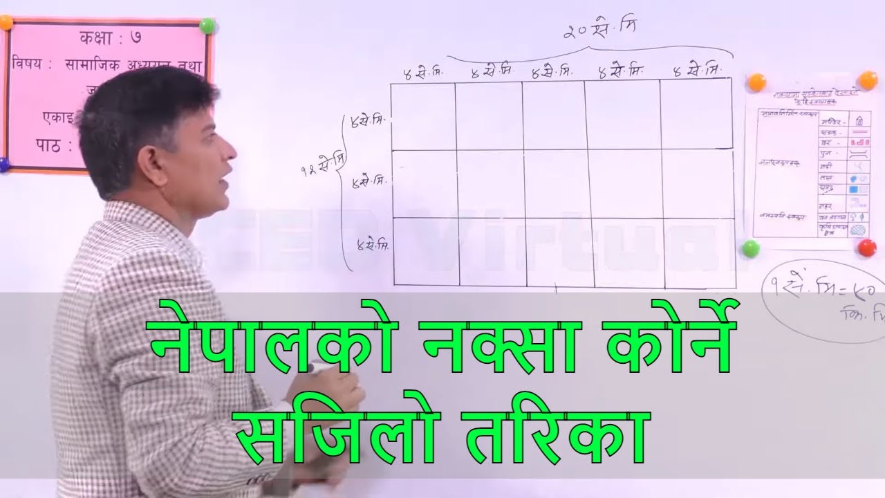 How to Draw Map of Nepal Easy Method | Map Drawing Work Nepal | नक्सा ...