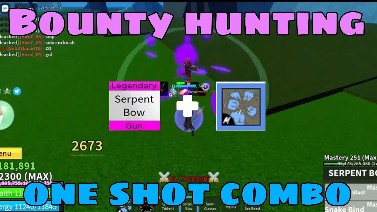 Serpent Bow + Superhuman 』 Bounty Hunting | Blox Fruits | Update 17.2 | ShavidTG - YouTube