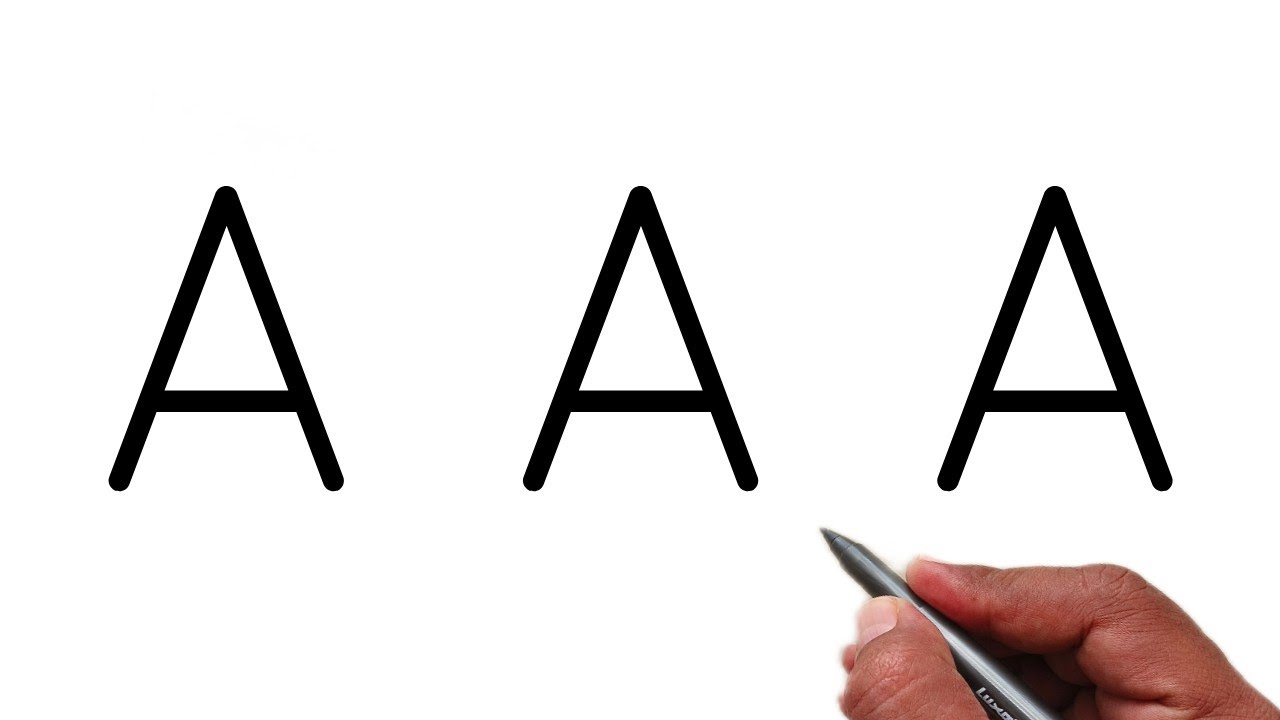 How to draw beautiful Bird from Letter AAA | Easy Bird Drawing Easy ...