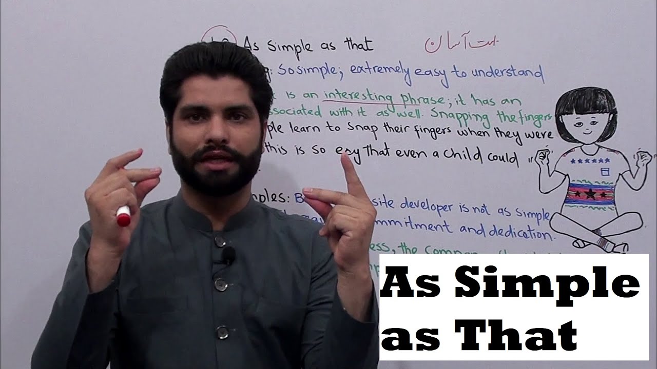 As Simple as That Idiom | Meaning | Origin | Examples | Idioms ...