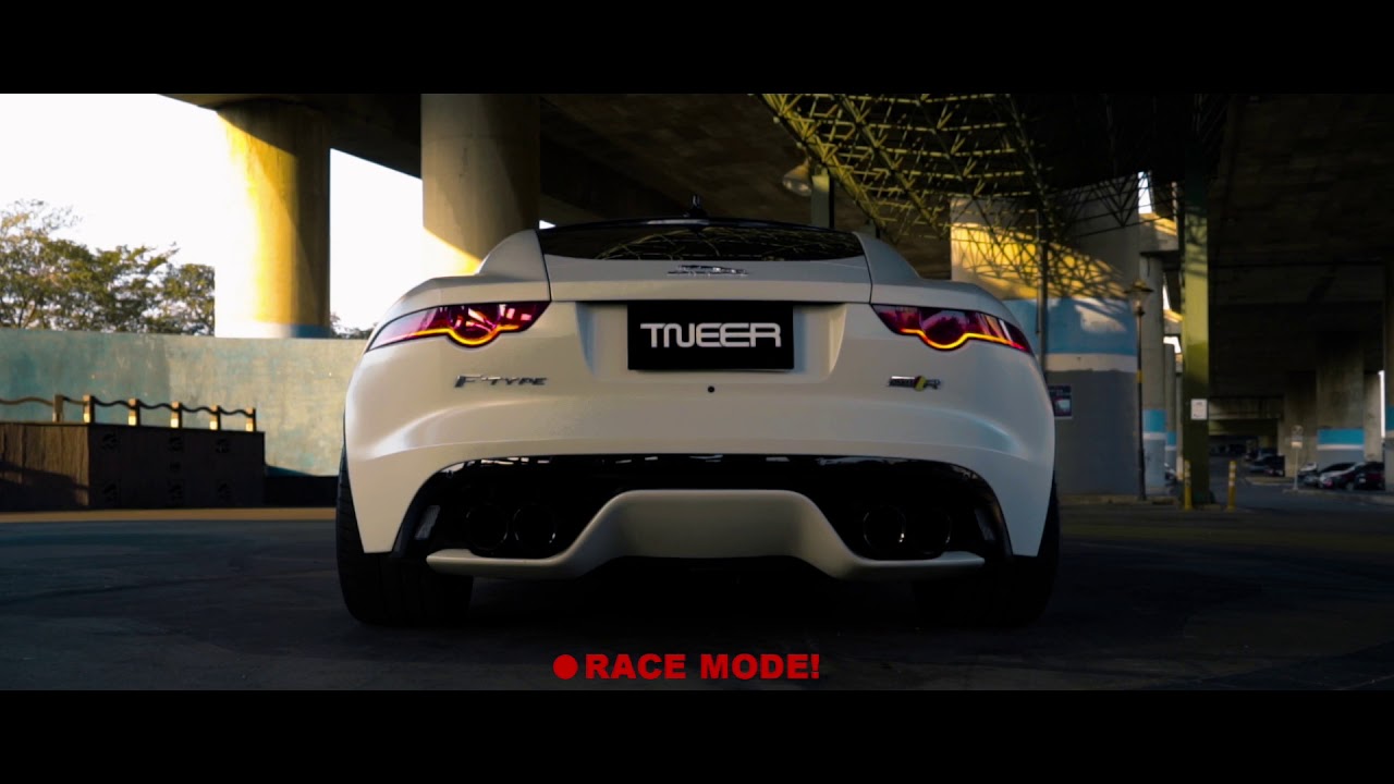 SOUND CLIP / Jaguar F-Type R / Tneer Race Full Exhaust - YouTube